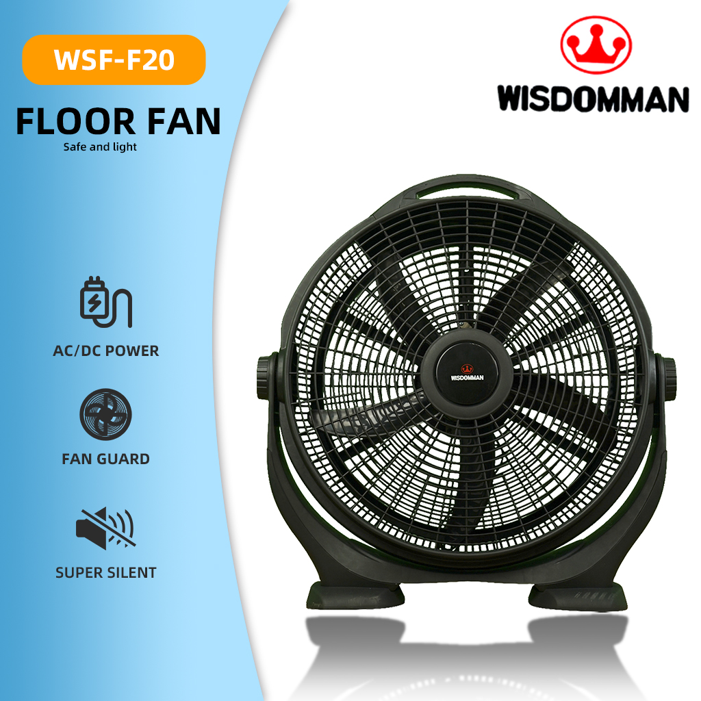 WISDOMMAN 20‘’ WSF-F20 Industrial Fan Electric Fan High Power Floor Fan ...