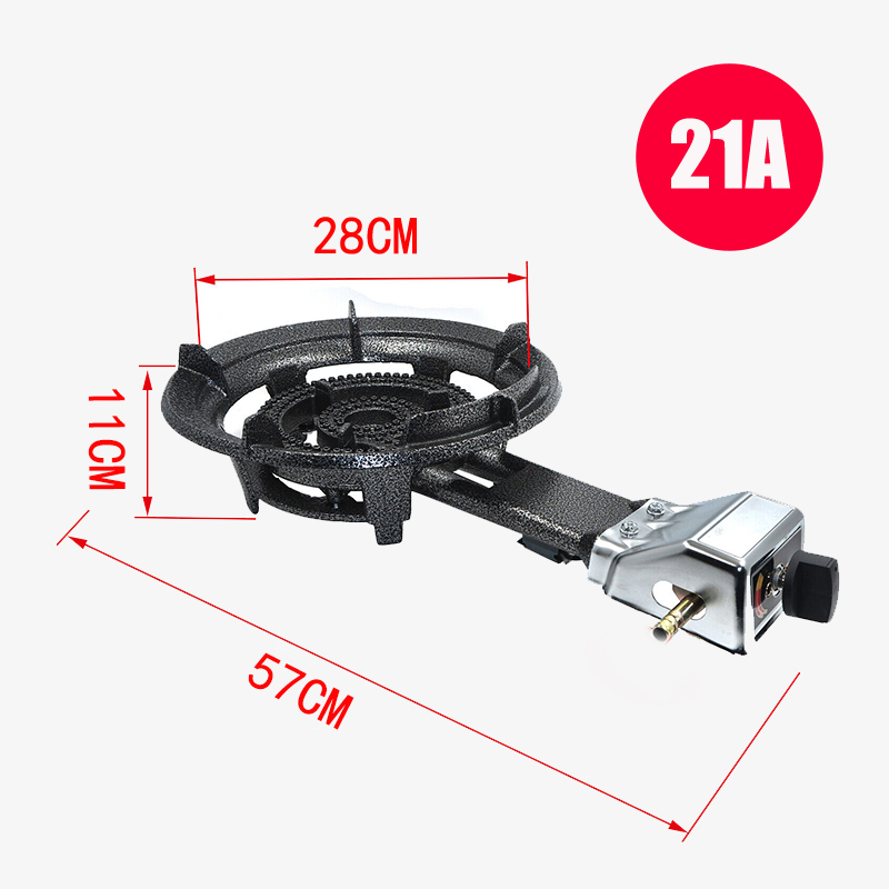 Heavy Duty Burner Gas stove 1 Burner Automatic Ignition Cast Iron Gas ...