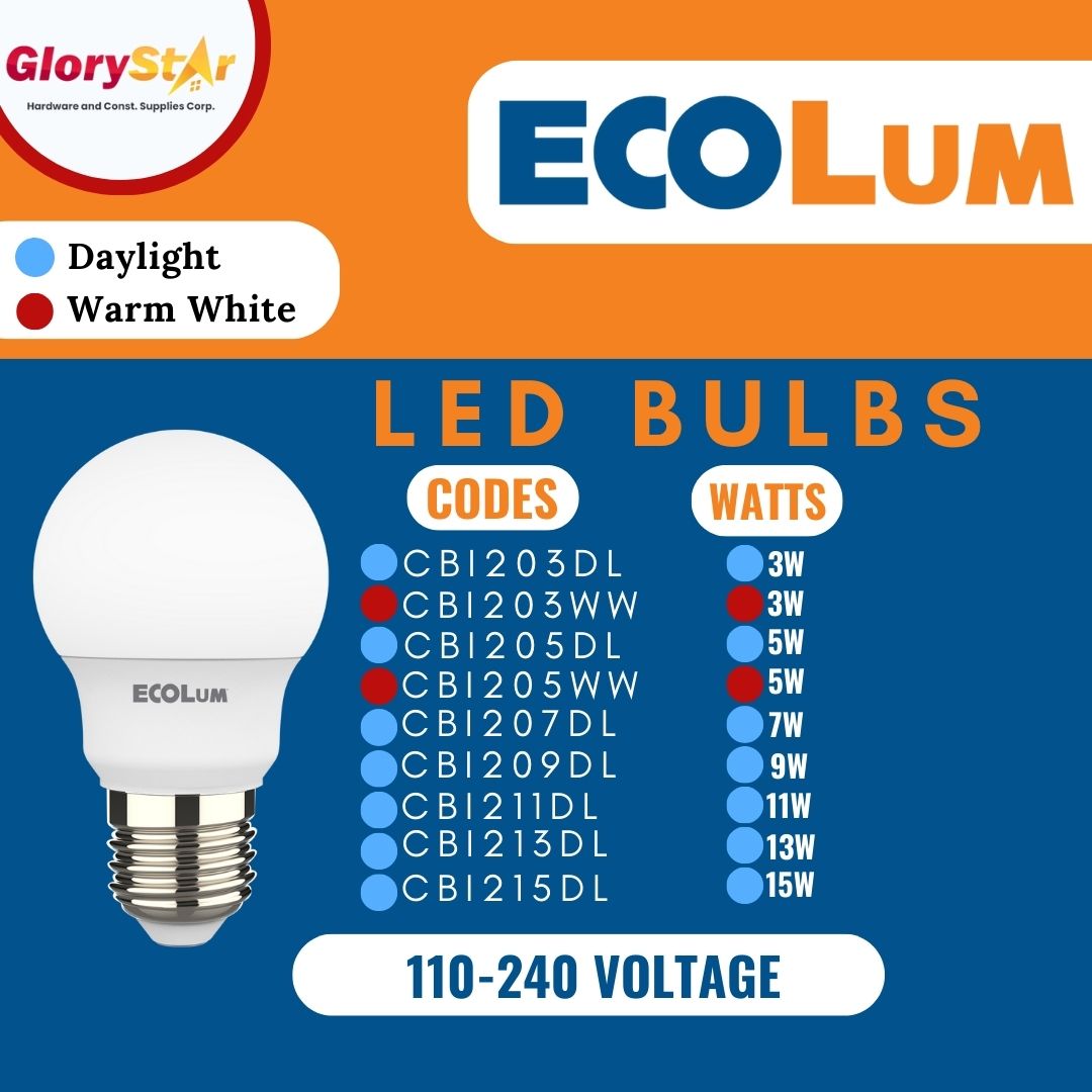 ECOLUM LED BULBS | Lazada PH