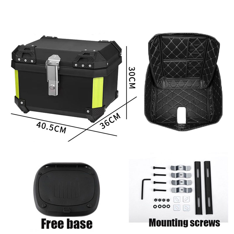 Motor Top Box Motorcycle Box 36L Motorcycle With Base Plate Top Box For ...