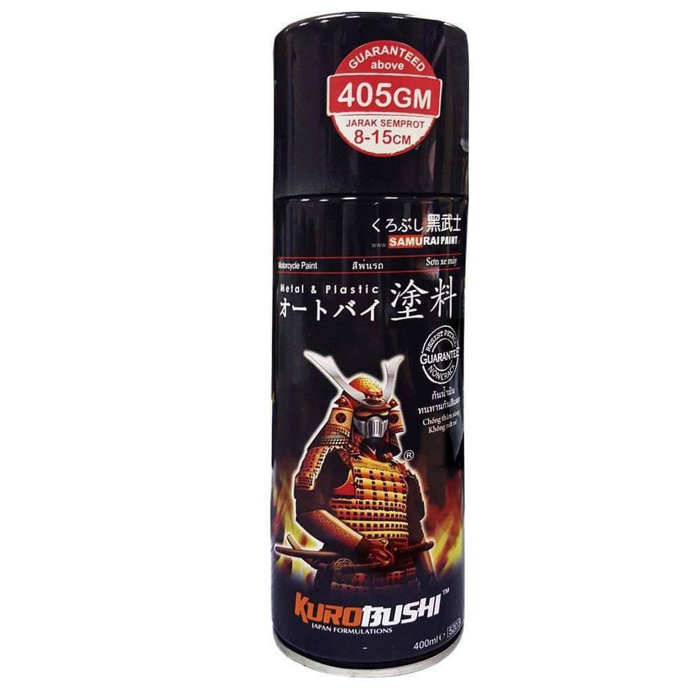 Samurai 29/109A Flat Black (Standard Color) Spray Paint 400ml [Made in ...
