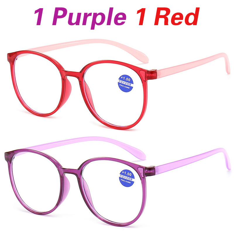 GLS Purple Reading glasses Fashion Eyeglasses Anti Blue Light ...