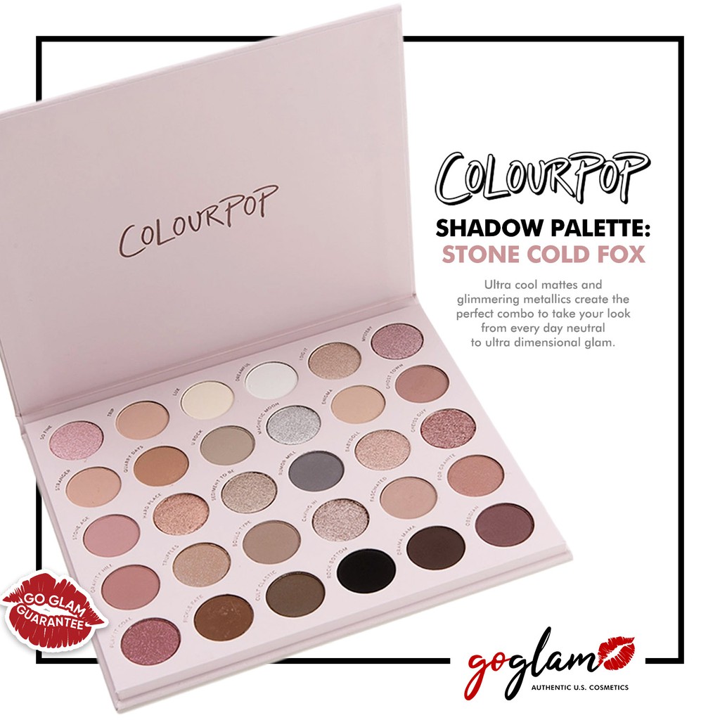 PPbON HAND Colourpop Stone Cold Fox Shadow Palette - Cool tone 30 pan ...