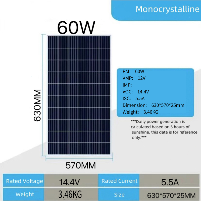 Hantech Solar Panel 60 Watts 100 Watts 160 Watts 200 Watts 300 Watts ...