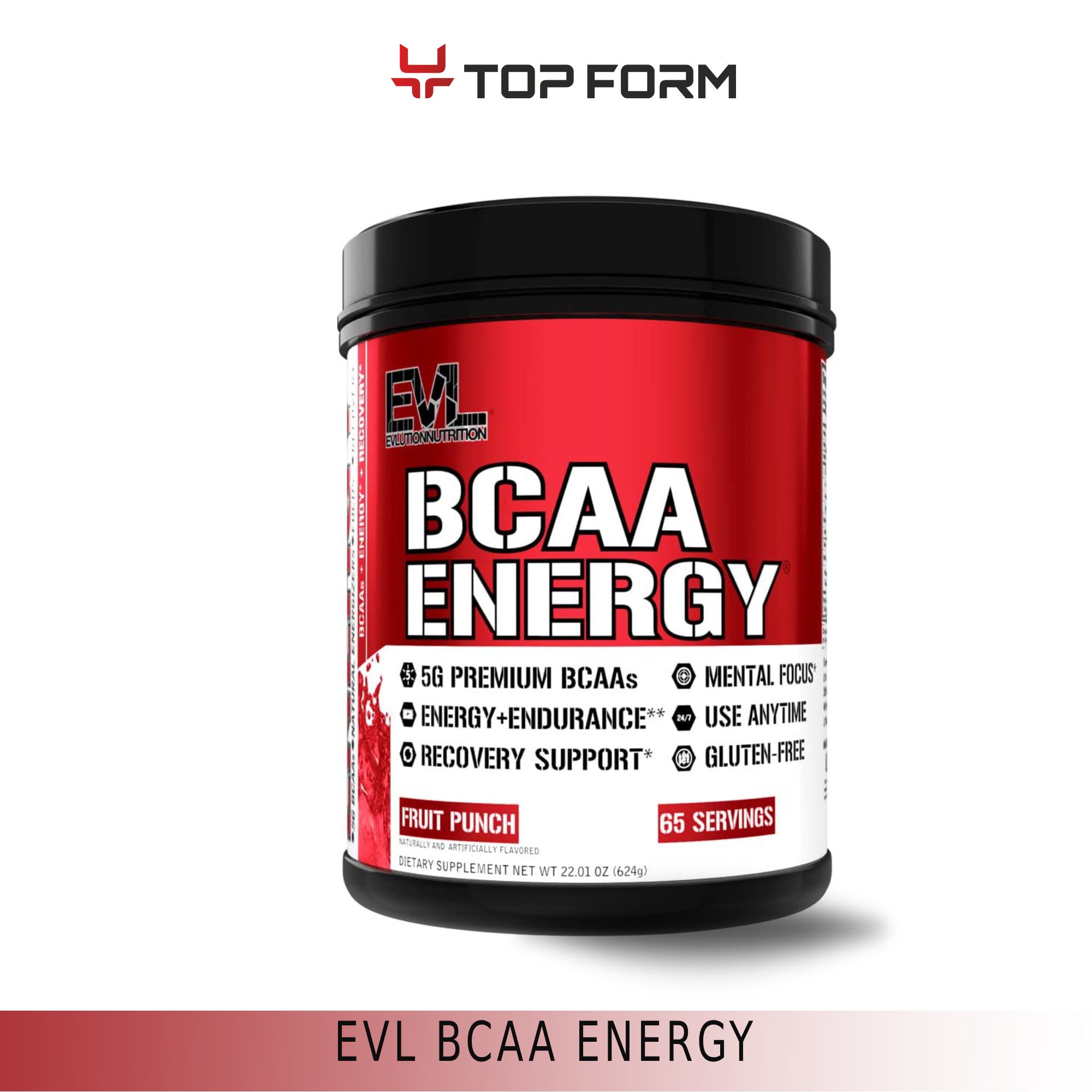 EVL BCAA Energy Pre Workout Powder-30 servings, Muscle Recovery Growth ...