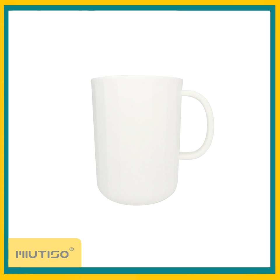 Miutiso Plastic Mug with Handle Coffee, Tea, Milk Cups Reusable Plastic ...