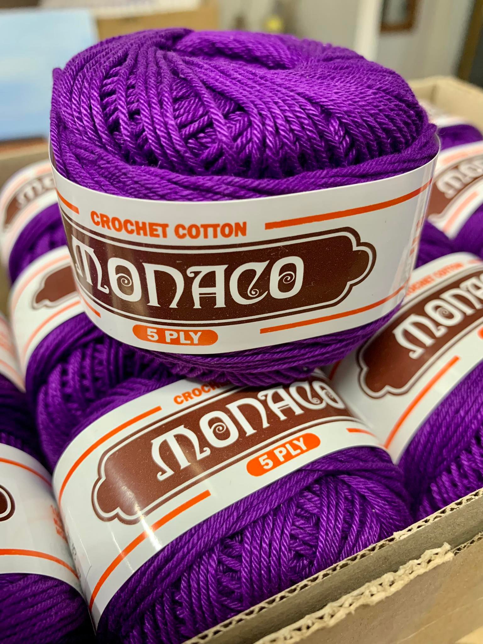 5 PLY MONACO CROCHET THREAD - Pink and Purple/Violet shade group ...