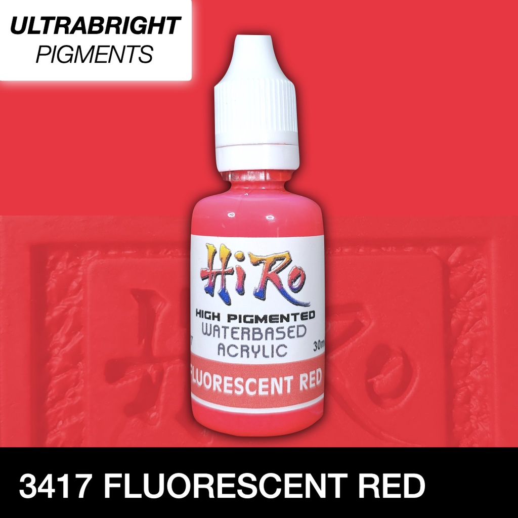 【Local】 Fluorescent Colors by Hiro Paints Ultrabright Acrylic Hobby ...