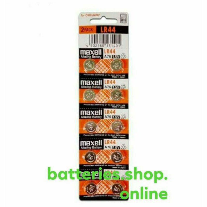 #COD Maxell LR44 1.5V Alkaline Button Cell LR1154 AG13 G13 A76 76A L1154 KA76 V13 (1 pad/ 10PCS ...