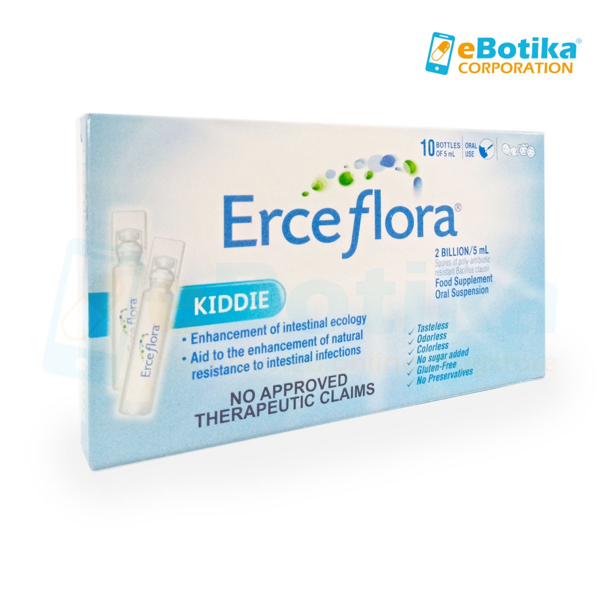 Erceflora Kiddie Oral Suspension 5ml (10 Bottles) | Lazada PH