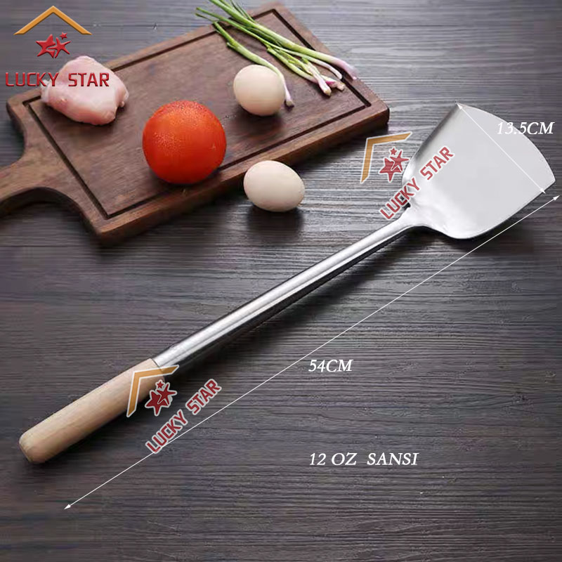 Macao Soup Ladle / Macao Sansi Stainless Wood Handle / LUCKY STAR ...