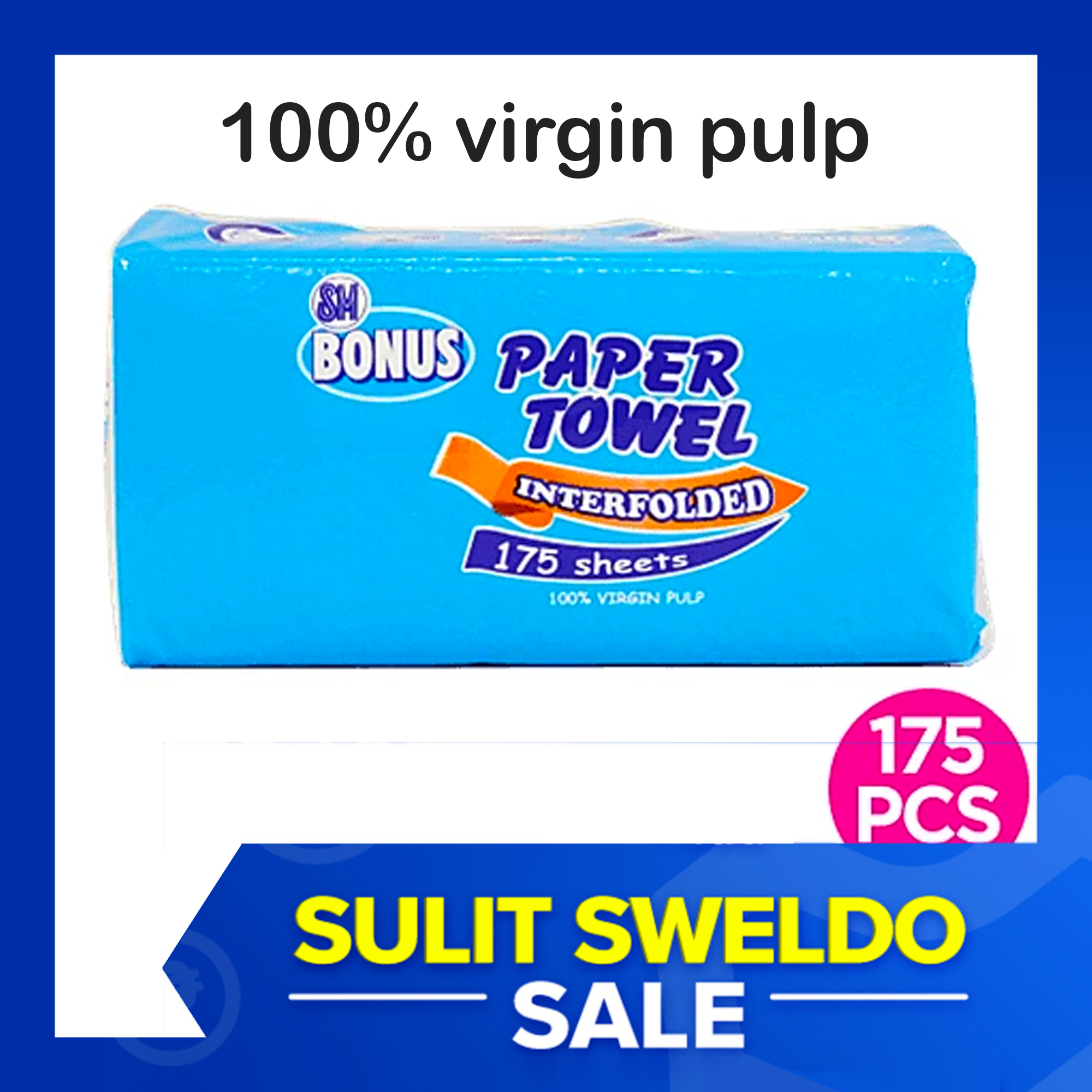 175 pulls SM Bonus PAPER TISSUE TOWEL 100% Virgin Pulp Facial Tissue ...