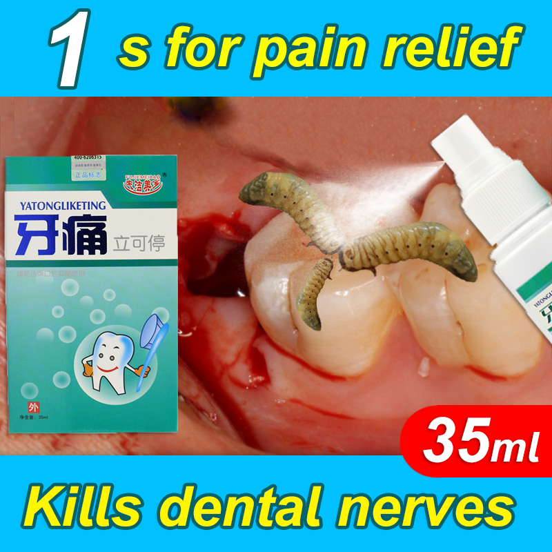 【1 s pain relief】toothache spray 35ml Kills dental nerves Fast Pain ...