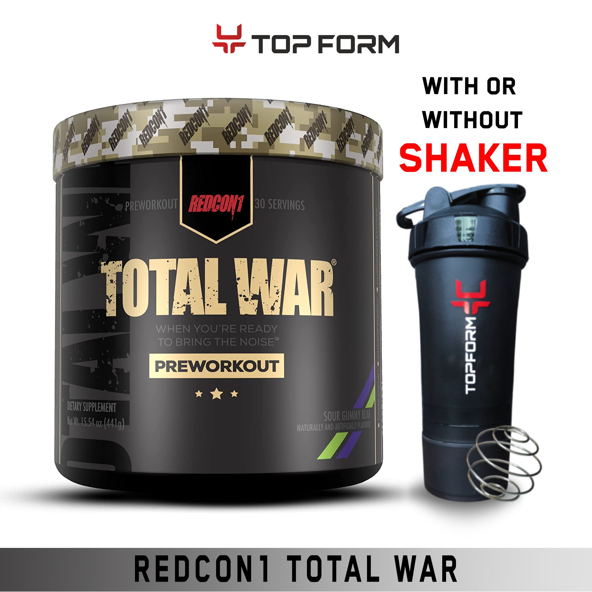 Redcon1 Total War - Pre Workout Powder, 30 Servings-Boost Energy ...
