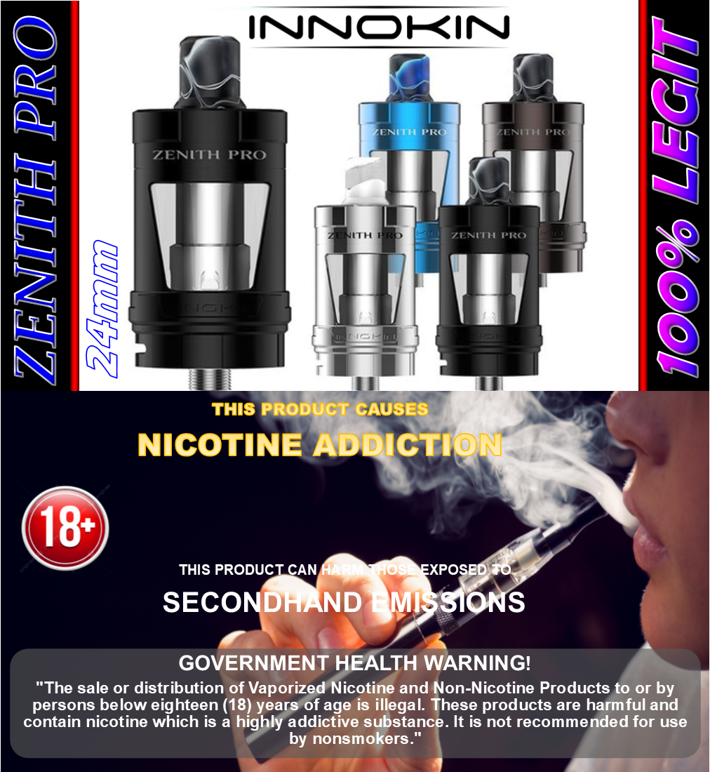 Innokin Zenith Pro Tank Atomizer 5.5ml (24mm) (MTL/RDL) | Lazada PH