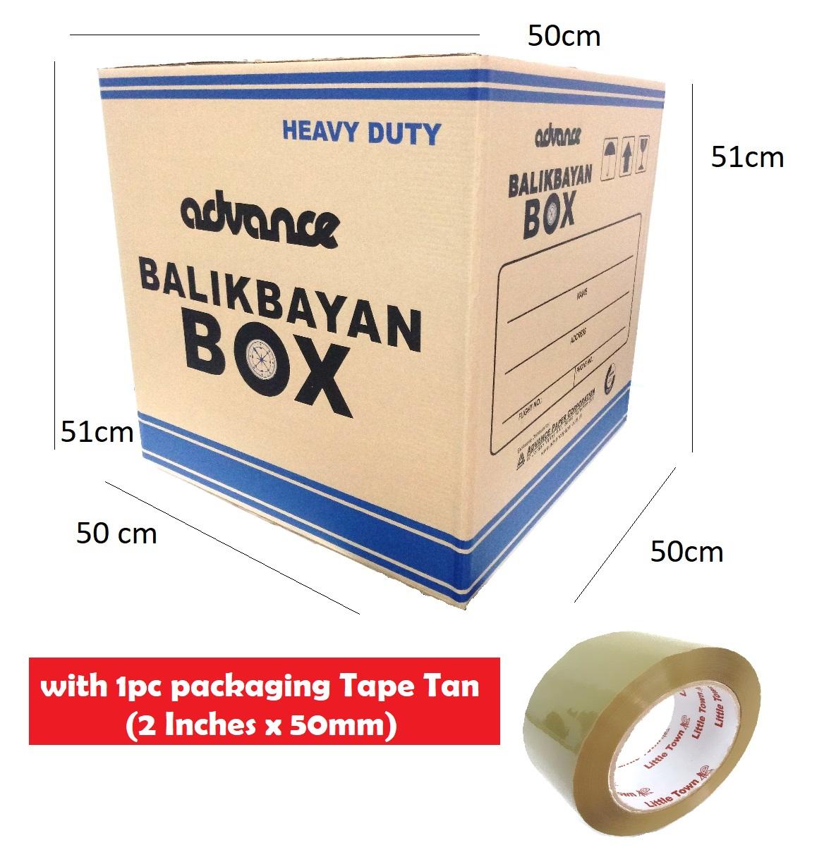 Travel Advance Balikbayan Box Heavy Duty Brown Storage Box with 1pc ...