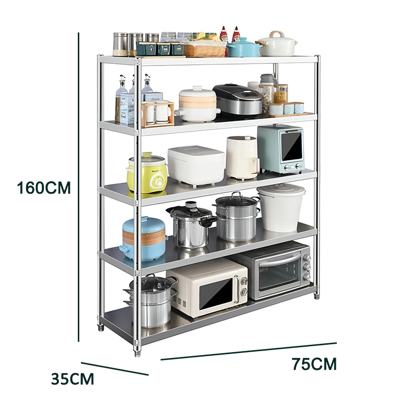 Kitchen Racks Organizer Shelf With Wheels 304 Stainless Steel Heavy ...