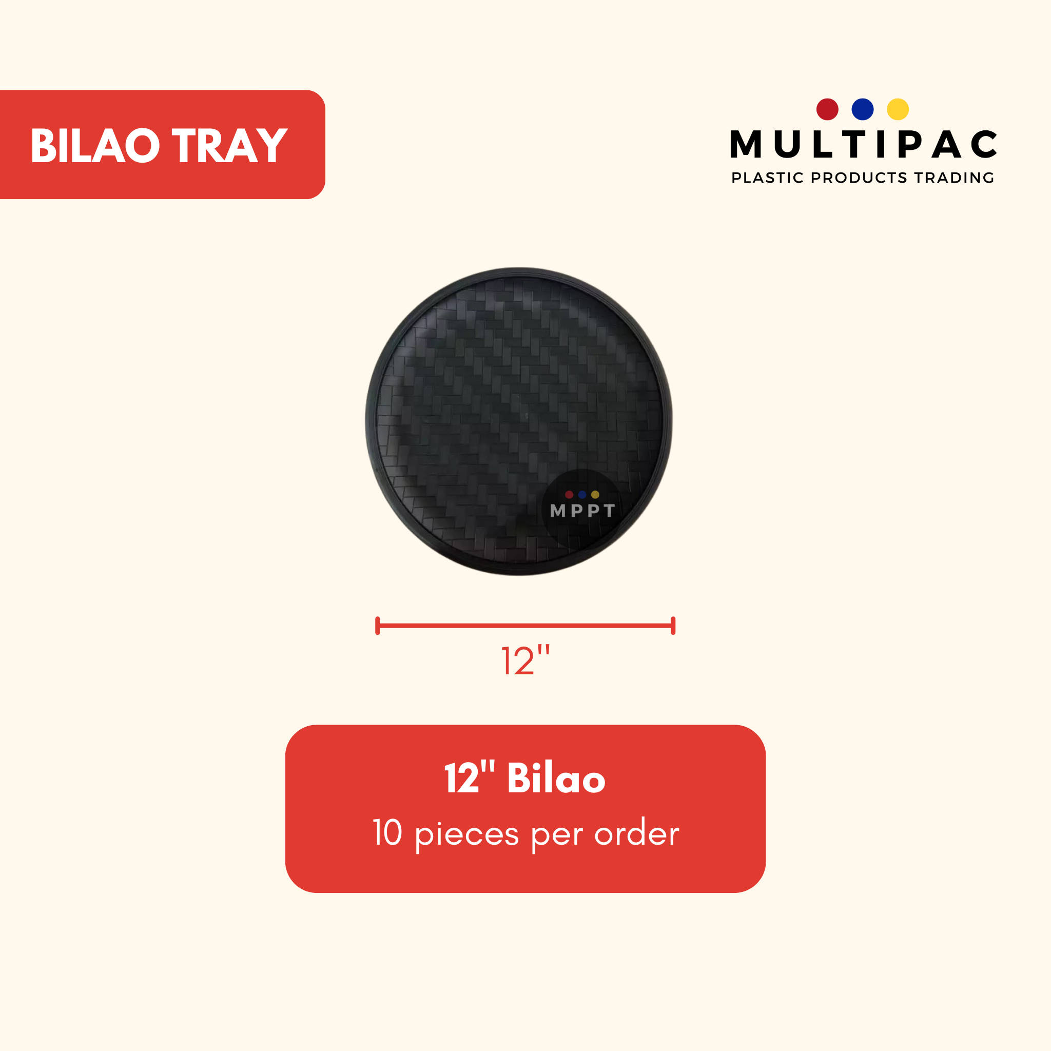 [10 PCS] - Bilao Tray (10 inch, 12 inch, 14 inch, 16 inch, 18 inch ...