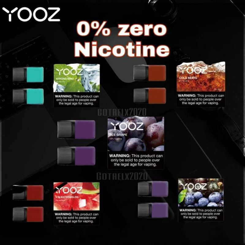 YOOZ pods 0% nic 2ml x 2 ( 2 pods per pack ) all flavors original ...