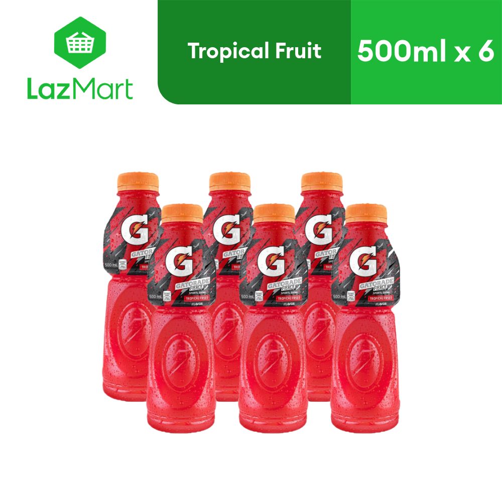 Gatorade Fierce Tropical Fruit 500ml x 6 | Lazada PH
