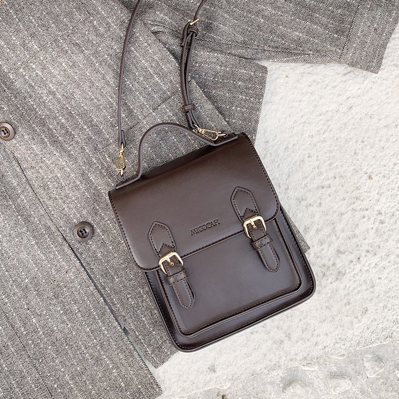 College backpack female bag classic retro postman bag 2020 new Korean ...