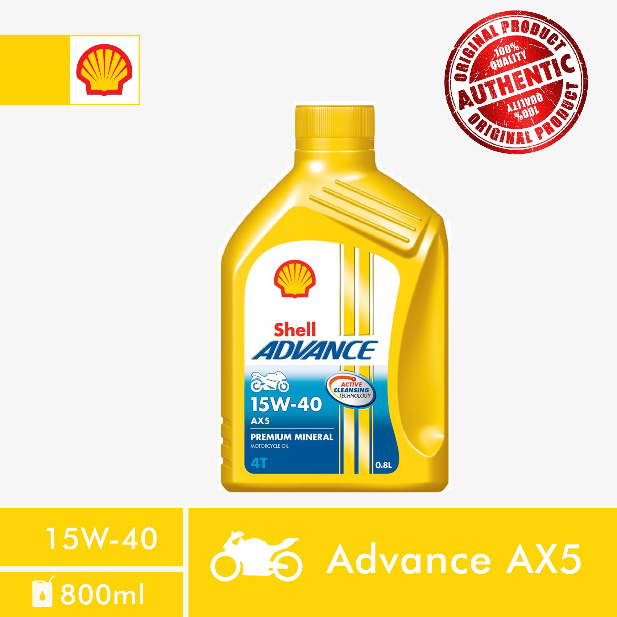 SHELL ADVANCE AX5 15W-40 (1L) | Lazada PH