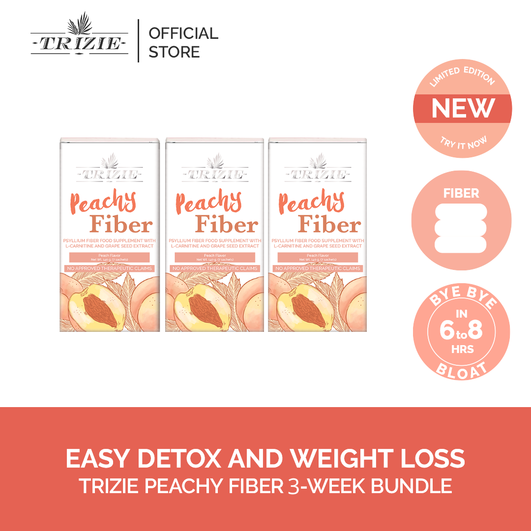 TRIZIE Peachy Fiber 3-Week [Yummy Detox Clean Fiber Drink for Weight ...