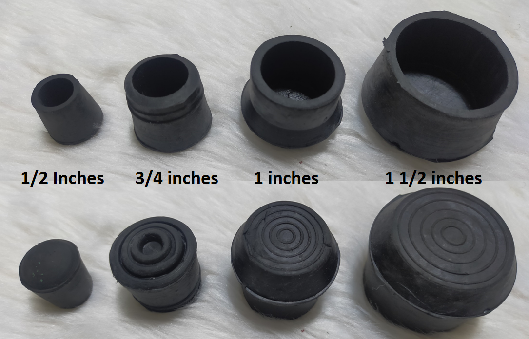 The Timeless Crafts HEAVY DUTY Black Rubber Footings Chair Table Foot ...