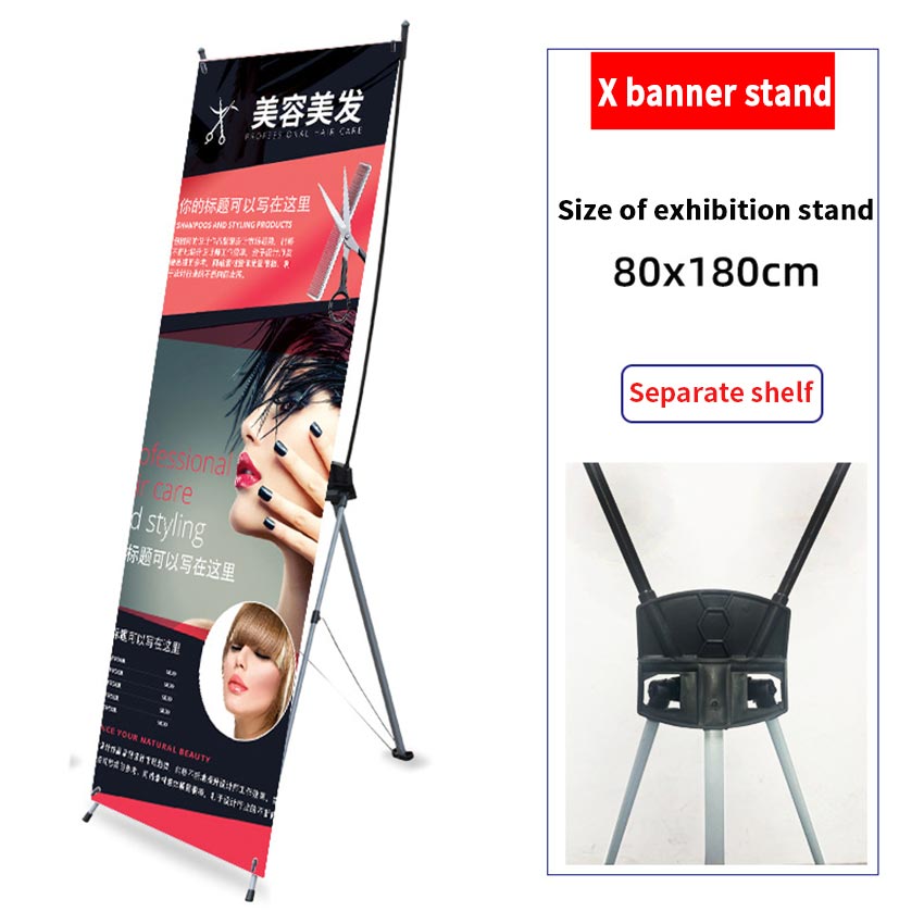 X Banner Stand Portable Adjustable Pop Up Advertising Stand Poster Sign ...