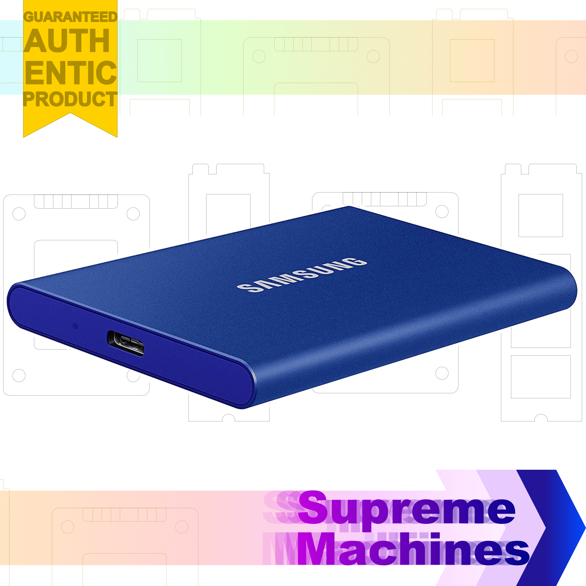 Samsung Portable SSD T7 - USB C 3.2 Gen 2 External SSD 500GB 1TB ...