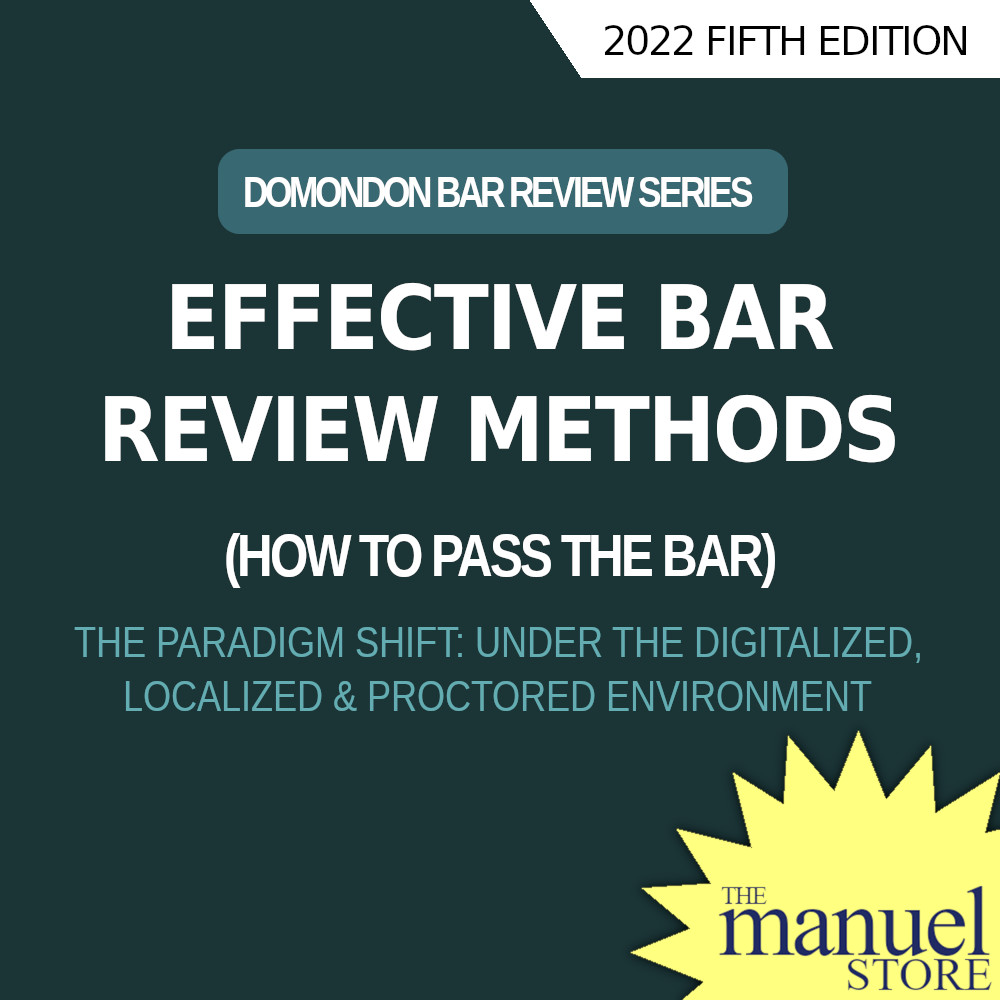 Domondon (2022) - Effective Bar Review Methods How to Pass the ...