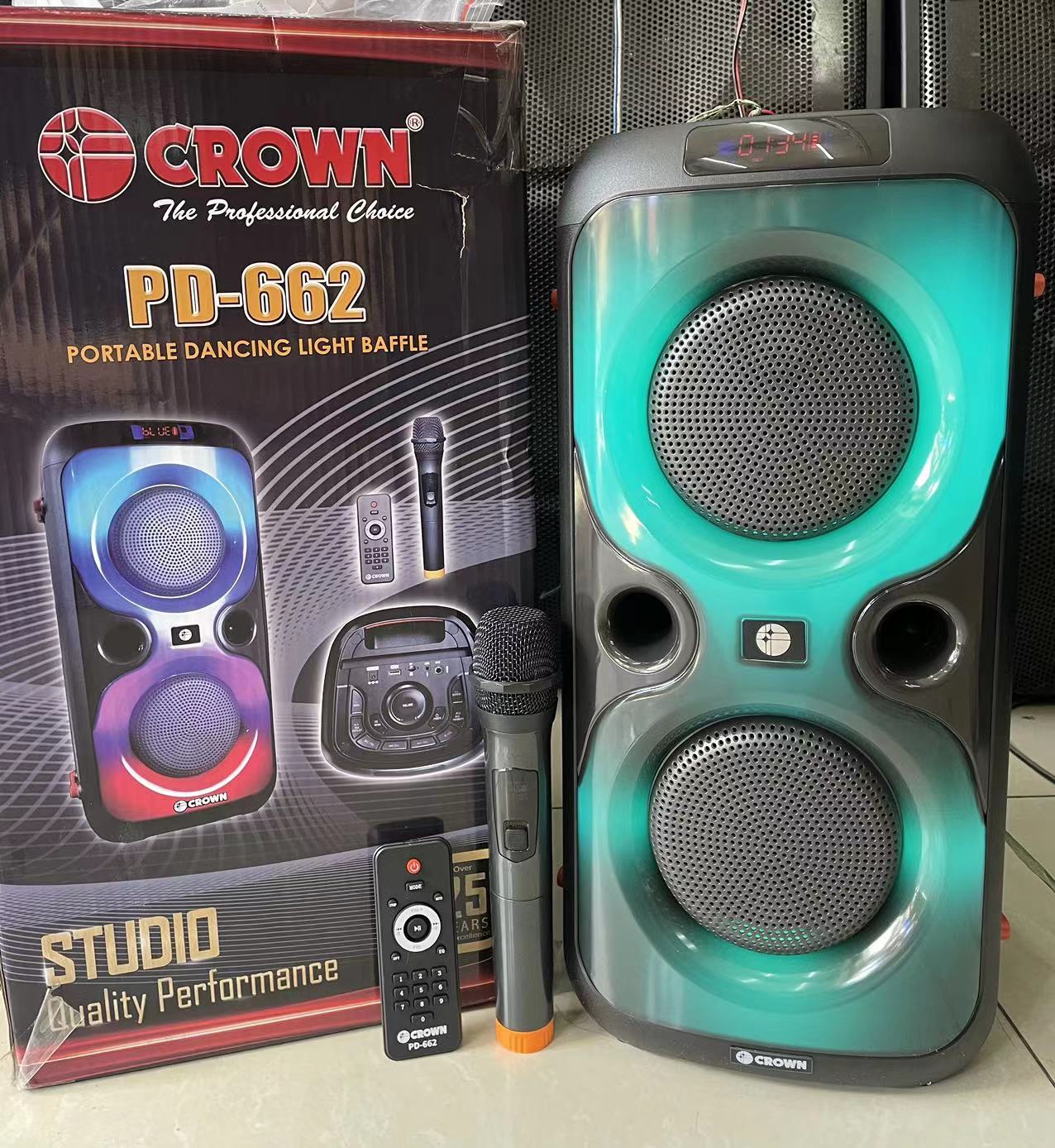 Portable Dancing Light Baffles 150watts with wireless microphone (Crown ...