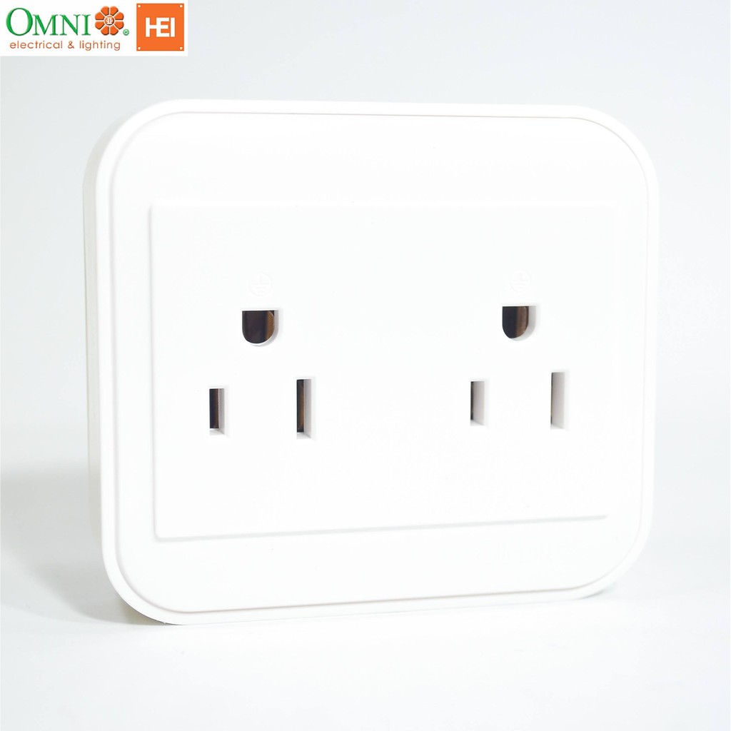 OMNI WSO-202-PK Surface Type Outlet 2-Gang 10A | Lazada PH