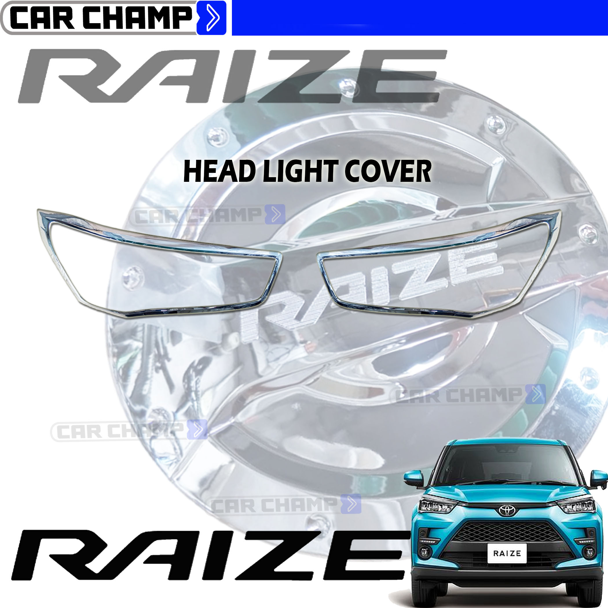 Toyota Raize 2022 Headlight Cover Chrome | Lazada PH
