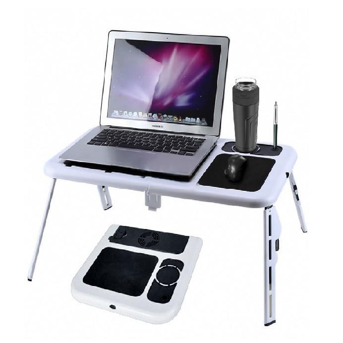 COD E table Adjustable Laptop table Tray with Cooling Fan | Lazada PH