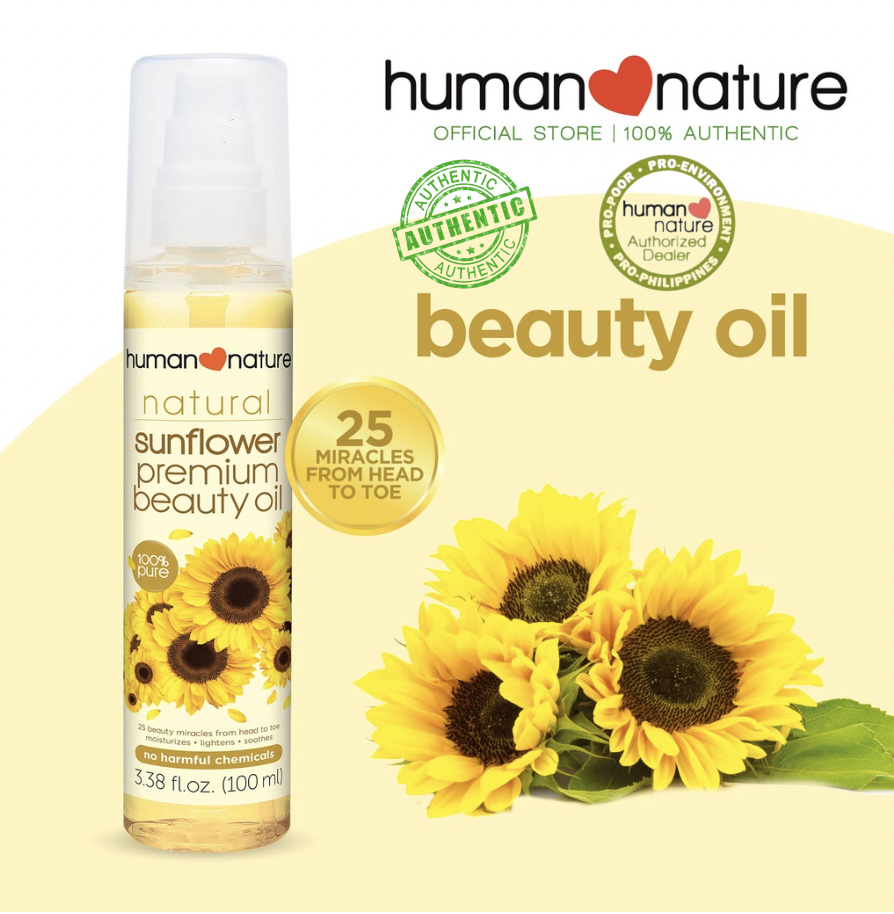 Human Nature Sunflower Beauty Oil Natural (25 Beauty Miracles from Head ...