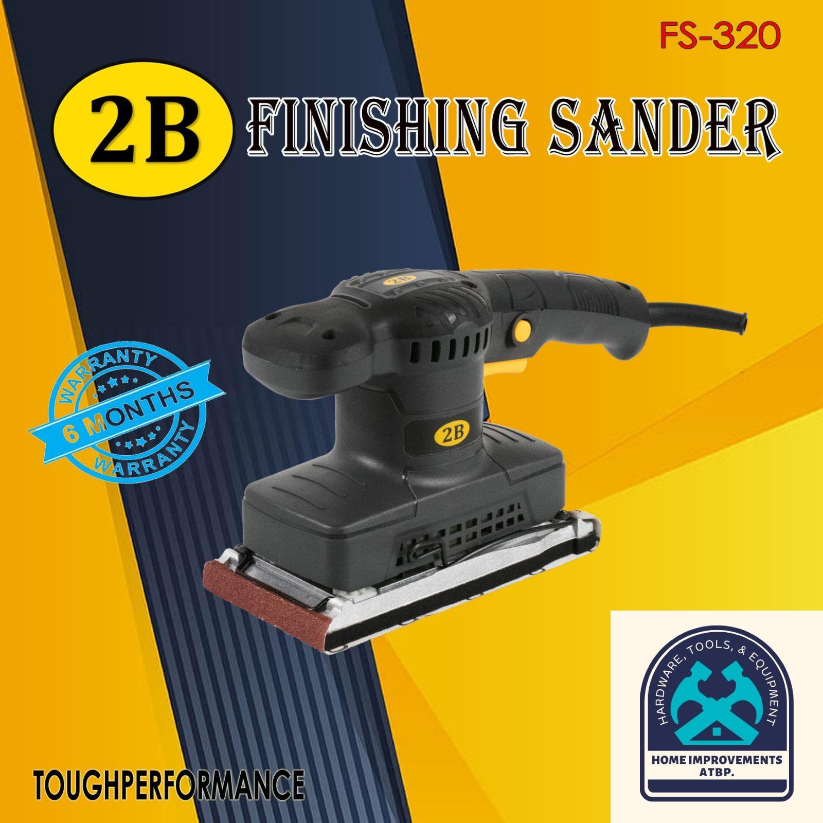 2B ELECTRIC FINISHING SANDER 320W WOOD INDUSTRIAL HEAVY DUTY QUALITY FS ...