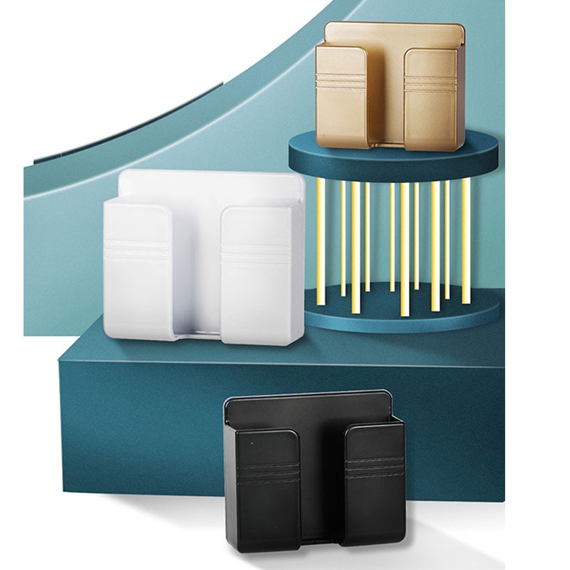 HS Wall Hanging Remote Control Organizer Mobile Phone Bracket Storage ...