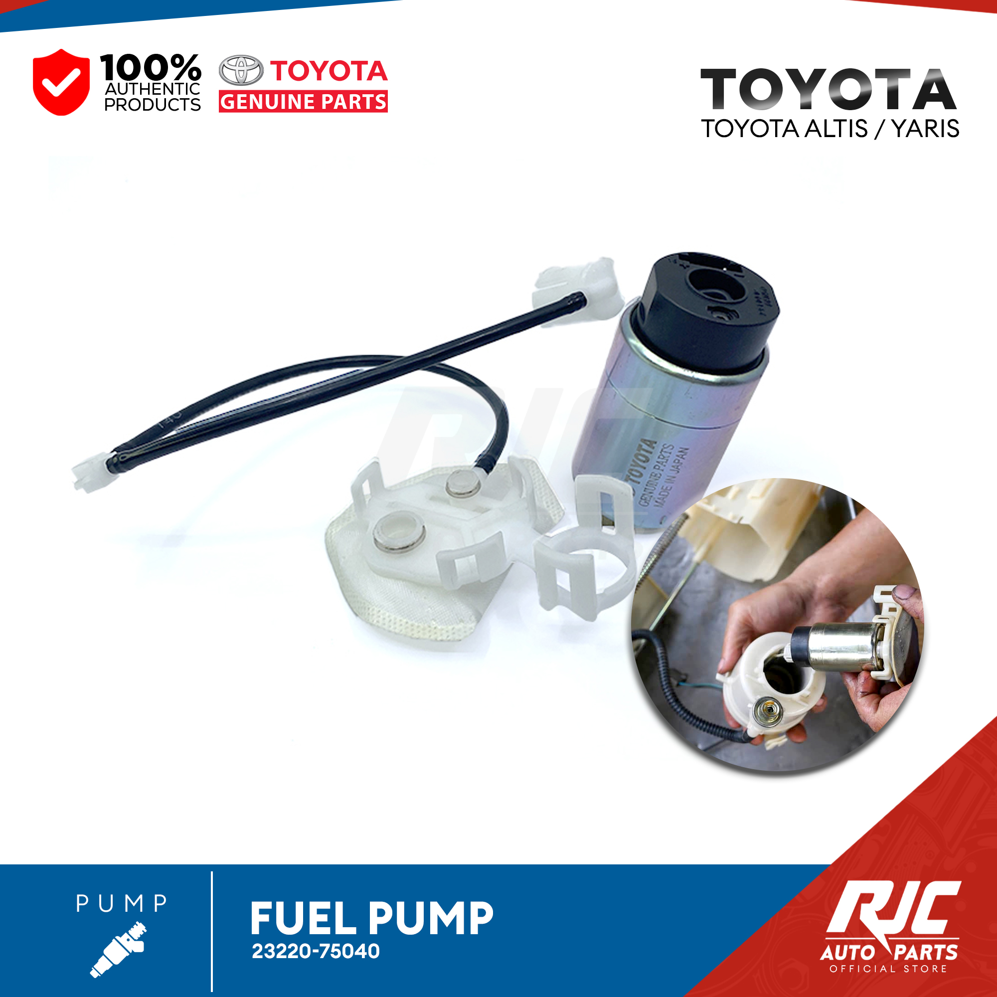 Toyota Genuine Fuel Pump Assembly with Filter For Toyota Altis / Yaris ...