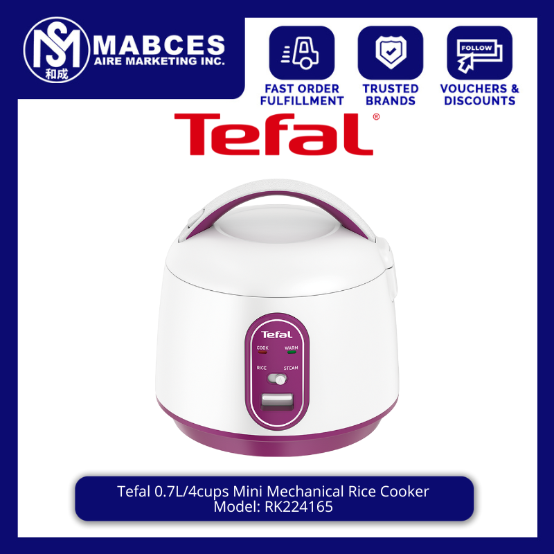Tefal 0.7L/4cups Mini Mechanical Rice Cooker RK224165 | Lazada PH