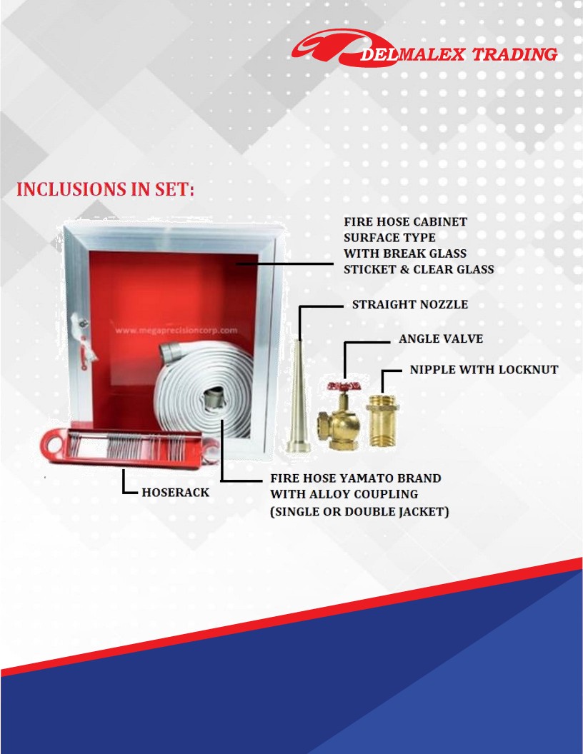 FIRE HOSE CABINET SET WITH BRASS ACCESSORIES | Lazada PH