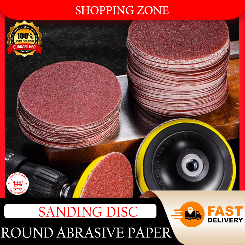 (10PCS) SANDING DISC / LIHANG BILOG / BILOG NA PAPEL DE LIHA GRIT#: 40 ...