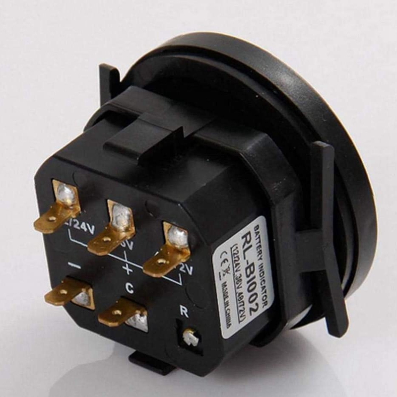 12V/24V/36V/48V/72V LED Digital Battery Indicator Waterproof Meter ...