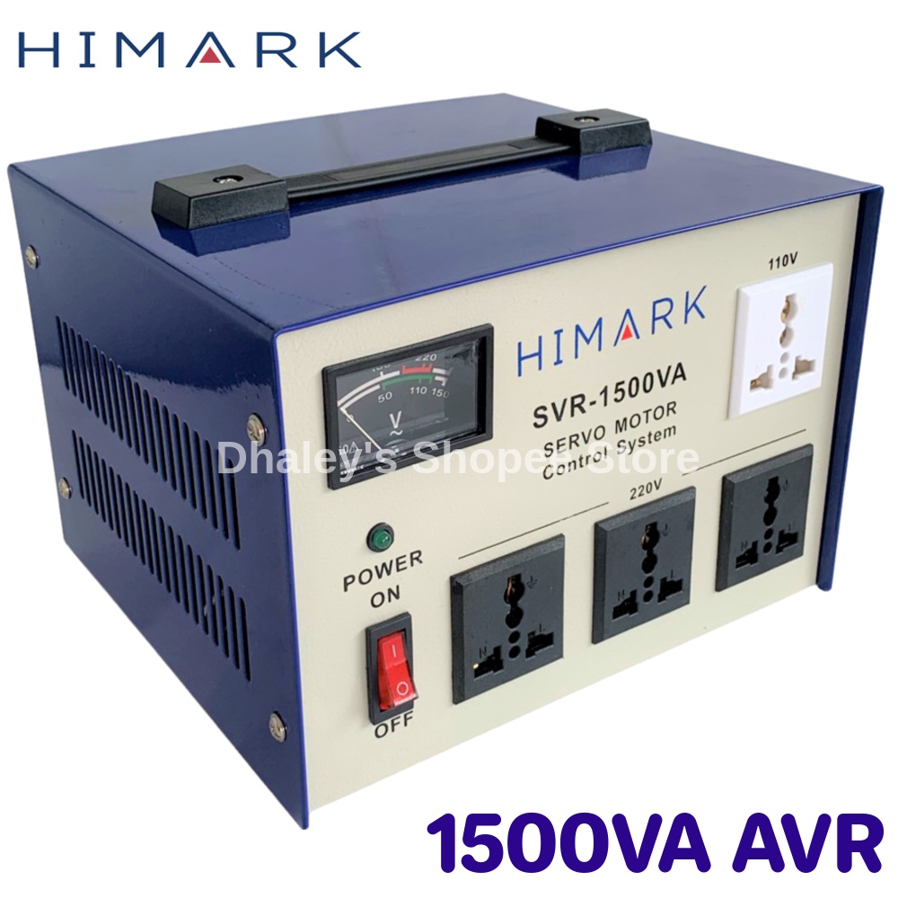 Himark AVR Automatic Voltage Regulator 1500watts SVR-1500VA Servo Type ...