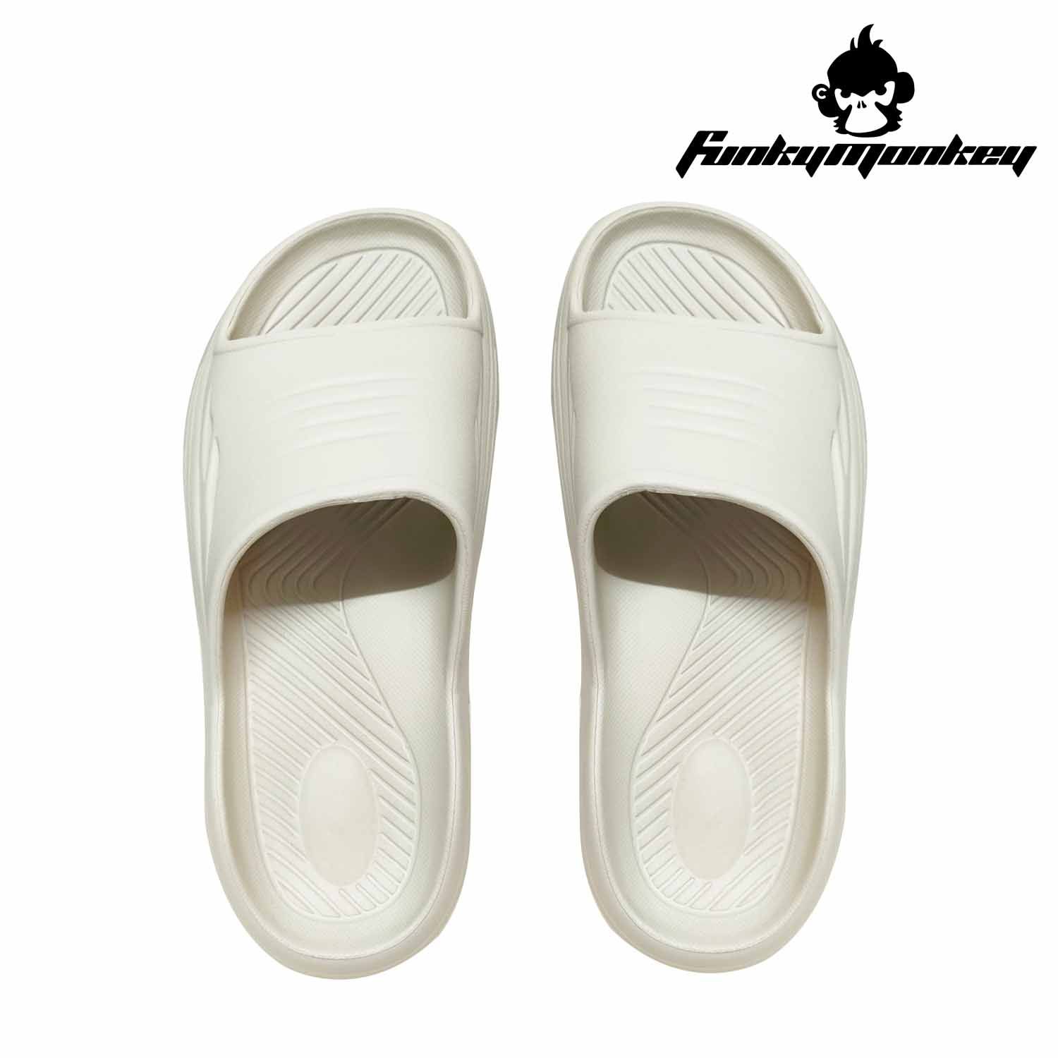 Funky Monkey Men Slides Achilles in Ivory | Lazada PH