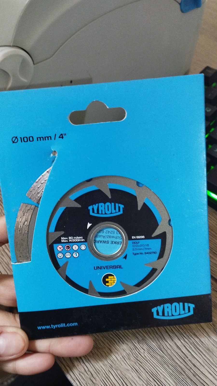 Tyrolit Authentic Universal Diamond Turbo Cutting Disc 4 Inch For Stone ...