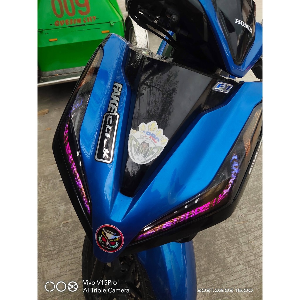 HONDA CLICK V2 KILAY EYELINE TINT/STICKER WITH ACTUAL PHOTO INSTALLED ...
