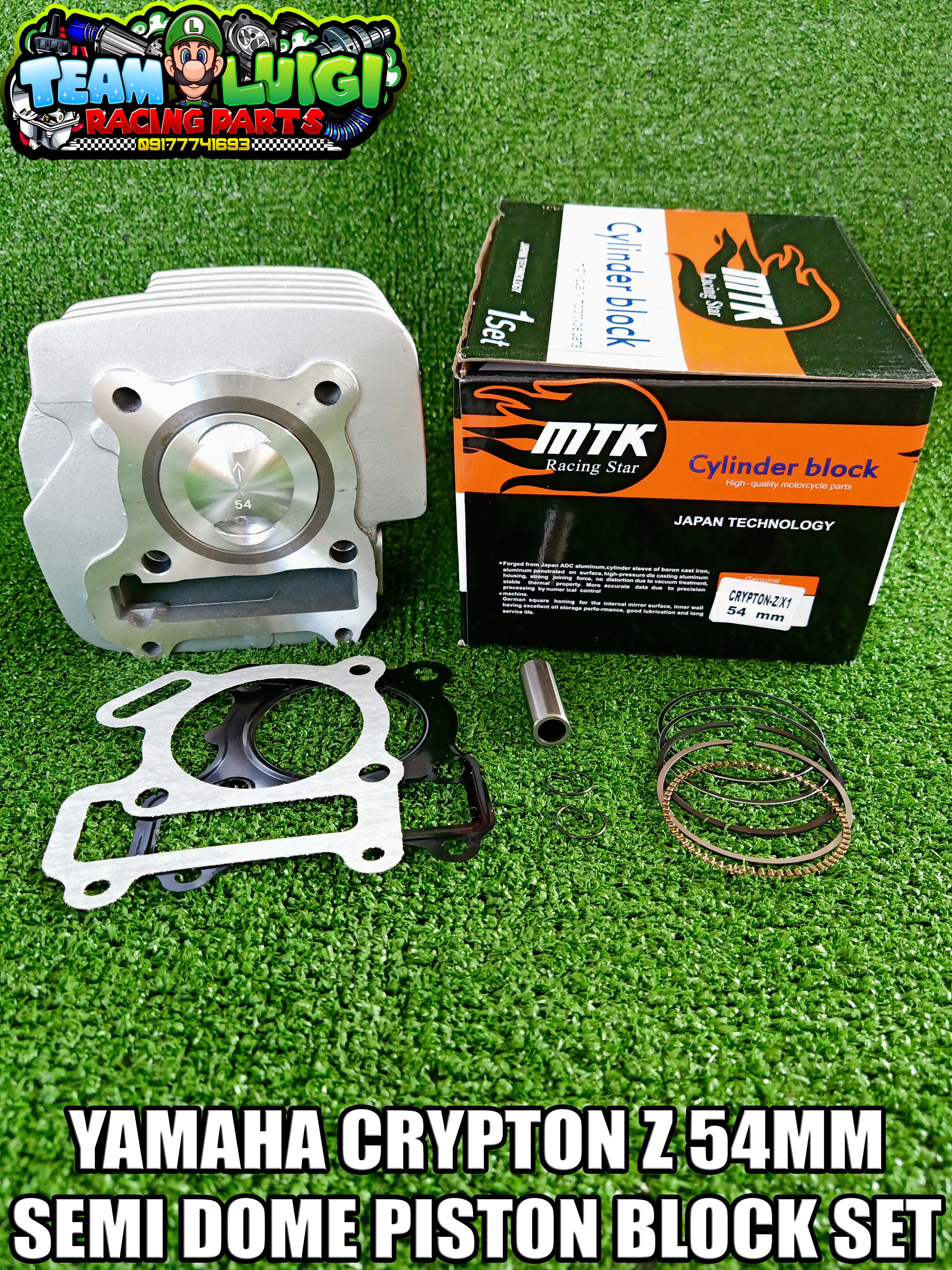 MTK YAMAHA CRYPTON Z/X1 55MM SEMI DOME TYPE PISTON BLOCK SET | Lazada PH