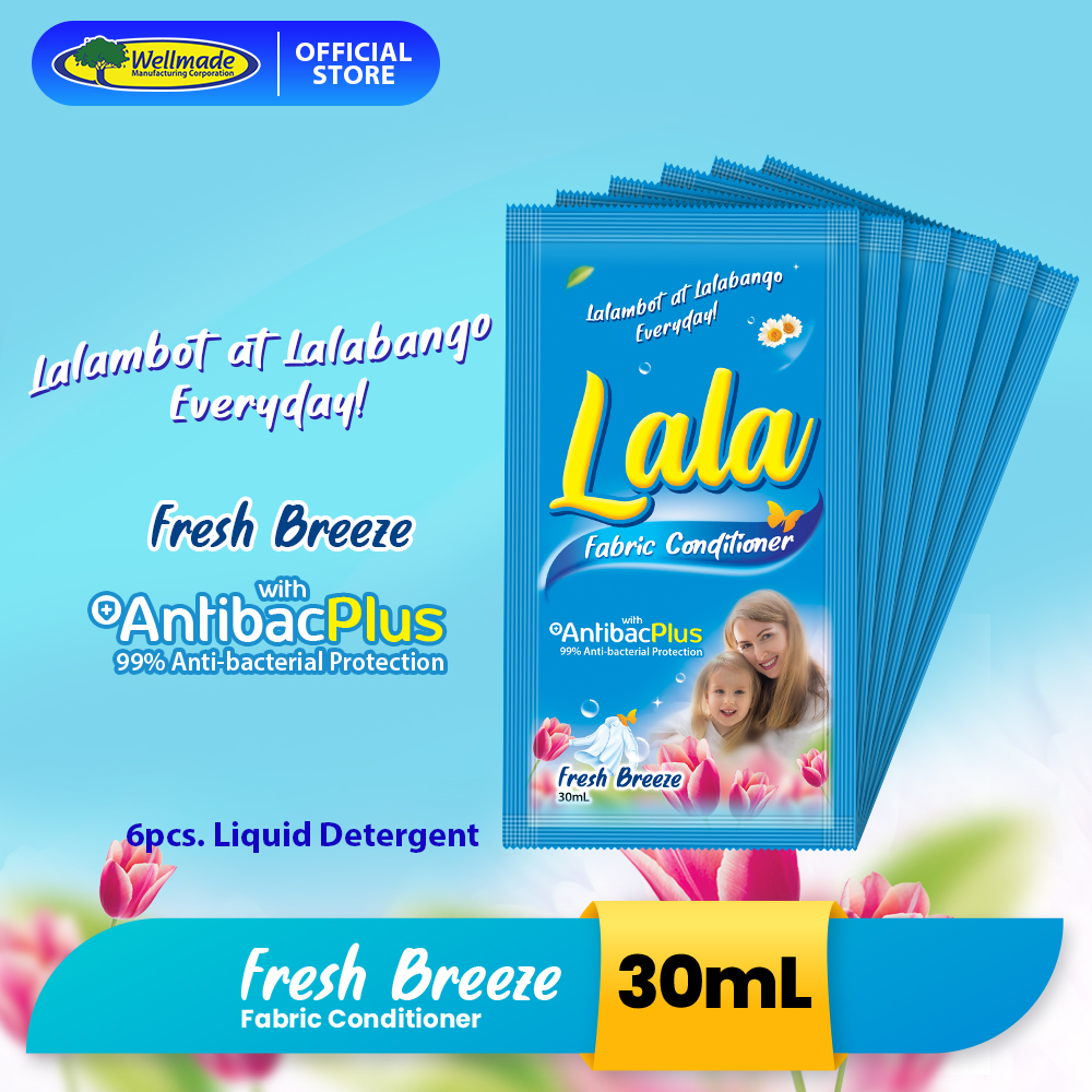 Lala Fabric Conditioner Fresh Breeze 30 mL (6pcs) | Lazada PH
