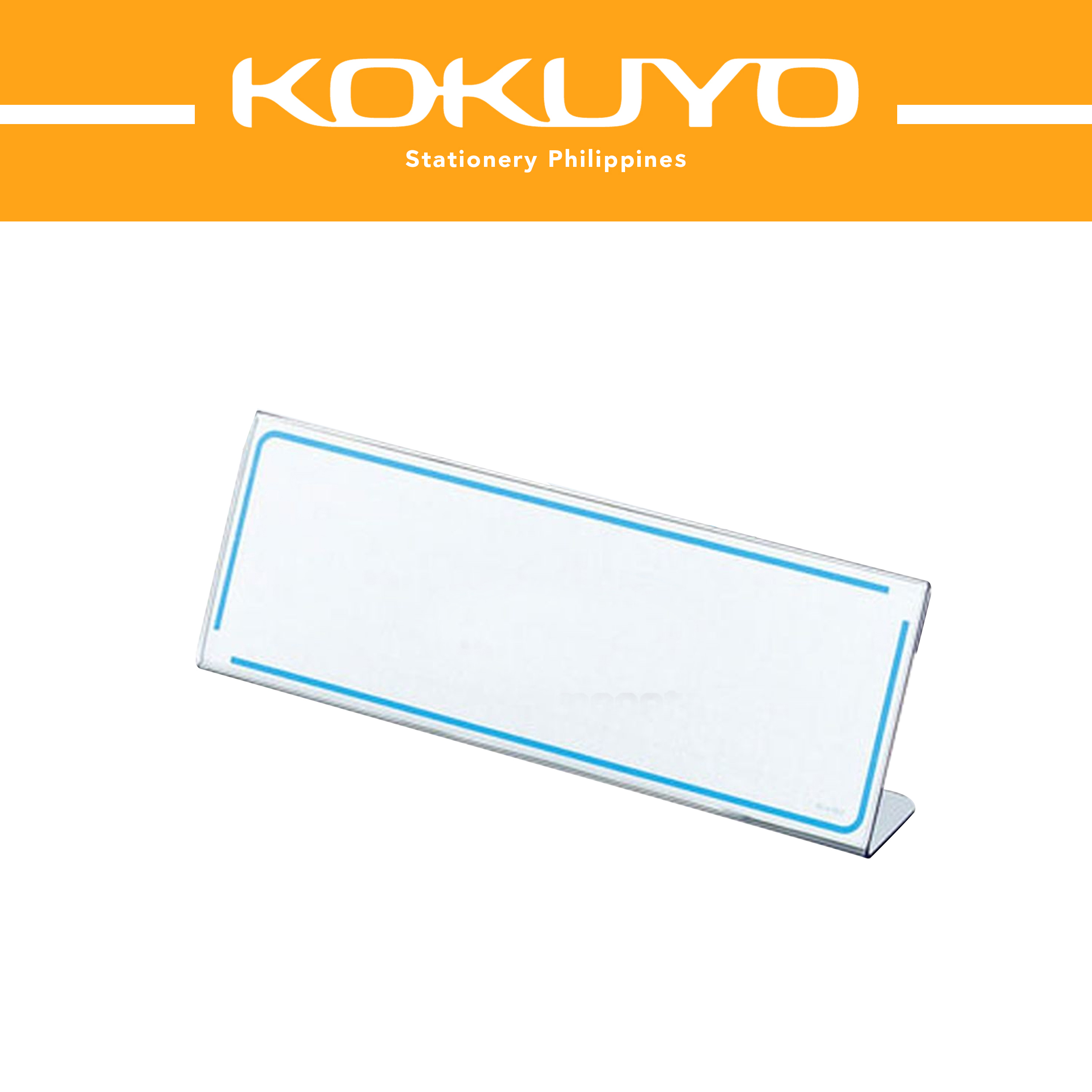 Kokuyo KATO-11N Name Card Stand L Type Play PET, 61x180 mm Acrylic ...